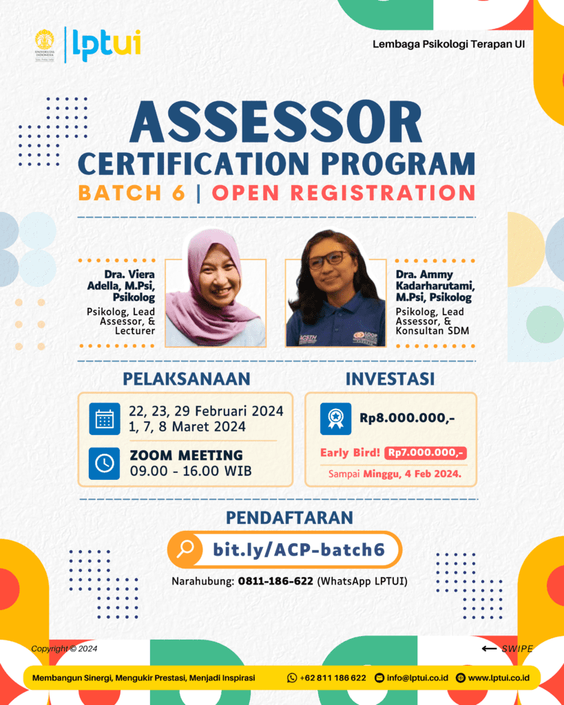 Assessor Certification Program Kembali Dibuka - LPTUI