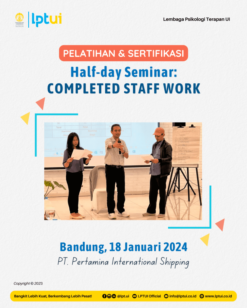 Seminar Completed Staff Work untuk PT Pertamina International Shipping ...