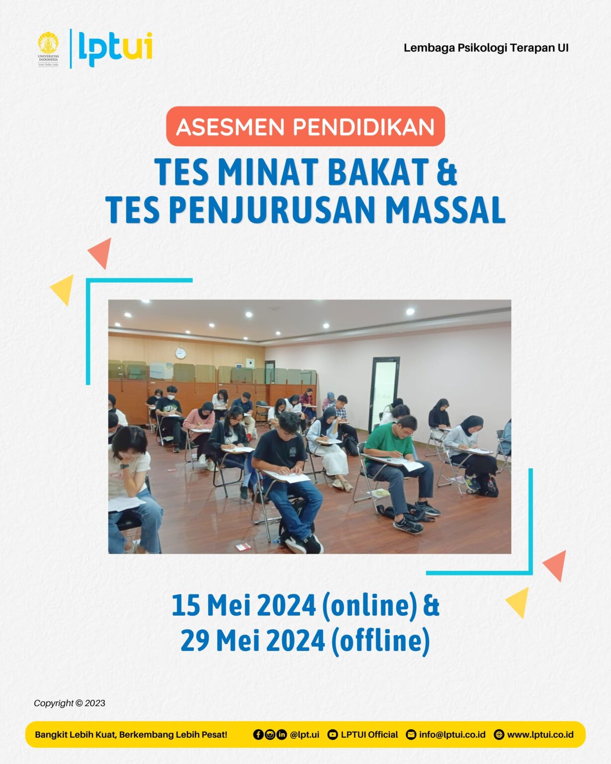 Program Rutin LPTUI: Tes Minat Bakat & Tes Penjurusan – LPTUI
