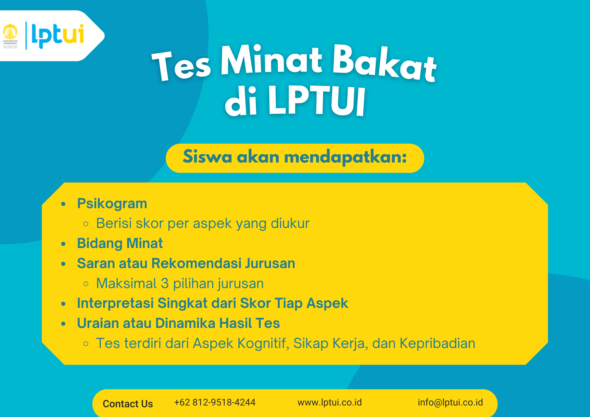 Pentingnya Tes Minat Bakat untuk Hindari Salah Jurusan - LPTUI Pentingnya Tes Minat Bakat untuk Hindari Salah Jurusan - LPTUI